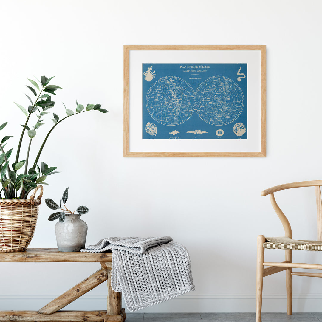 Planisphère Céleste - 1886 – Joliemap